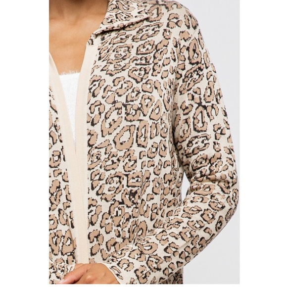 Sweaters | Leopard Print Long Maxi Cardigan Sweater Duster | Poshmark